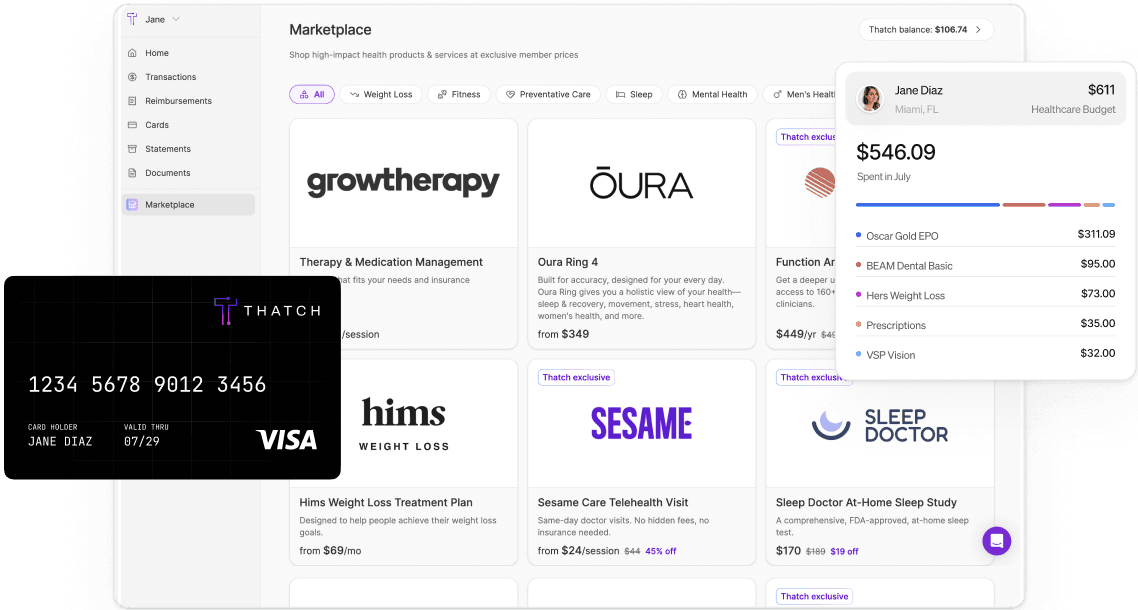 Thatch Marketplace — Personalized Health Benefits | Thatch
